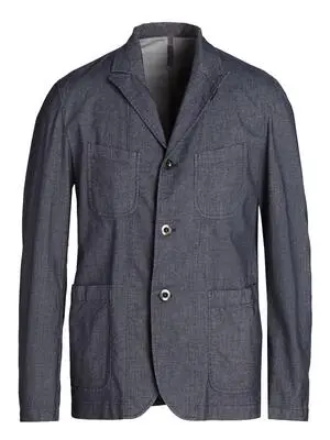 SLOWEAR Cotton-blend Blazer - Dark Denim