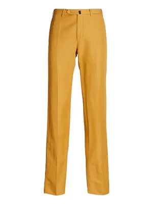 SLOWEAR Incotex Slimfit Linen And Cottonblend Chinos - Marigold