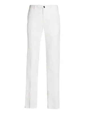 SLOWEAR Incotex Slimfit Linen And Cottonblend Chinos - White