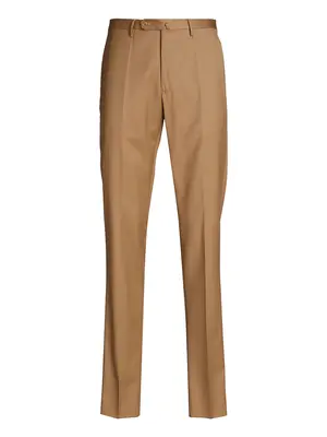 SLOWEAR Incotex Matty Wool-twill Pants - Sand