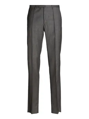 SLOWEAR Incotex Sharkskin Slim-fit Wool Trousers - Gray