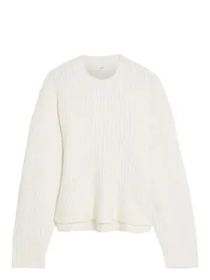 A.L.C. Eliza Ribbed Peplum Sweater - Ivory