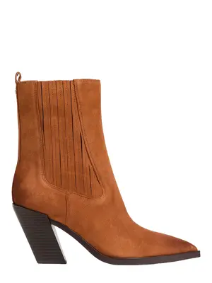 Sam Edelman Mandey Suede Ankle Boots - Camel