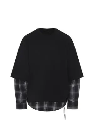 MASTERMIND WORLD Layered Sweatshirt - Black