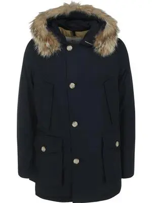 Woolrich Arctic Detachable Fur Parka - Blue