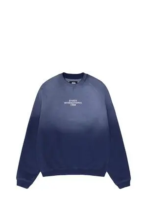 StÜssy Raglan Sleeve Crew - Navy Blue