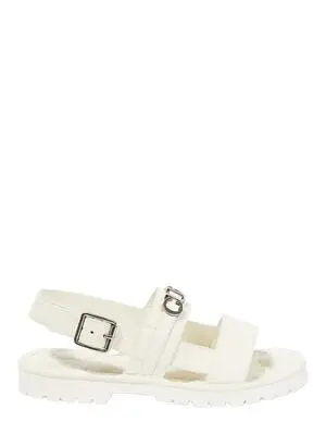 Gucci Logo Sandals - White