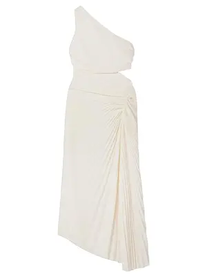 A.L.C. Dahlia One-shoulder Crepe Maxi Dress - Ivory