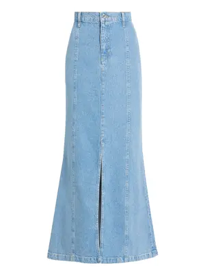 Derek Lam 10 Crosby Denim Maxi Skirt - Light Denim