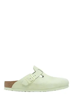 BIRKENSTOCK Boston Suede Mules - Green