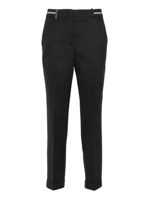 Peserico Punto Luce Trimmed Trousers - Grey