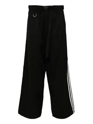 Y3 X Adidas 3-stripes Logo Trousers - Black
