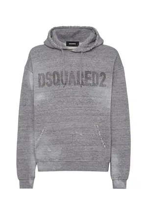 Dsquared2 Logo-embellished Hoodie - Grey