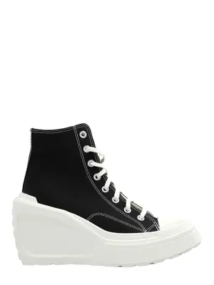 CONVERSE 110mm Chuck 70 De Luxe Wedge Hi Sneakers - Black