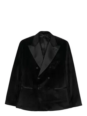 REVERES 1949 Velvet Suit Jacket - Black