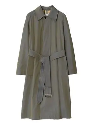 Burberry Long Cotton Car Coat - Grey