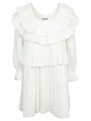BODE Brunch Tiered Dress - White
