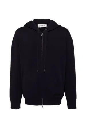 LANVIN Zip Up Hoodie - Blue