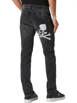 Philipp Plein Skull Slim-cut Jeans - Grey