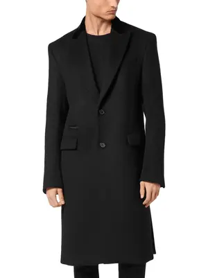 PHILIPP PLEIN Philipp Plein Flocked-Logo Coat