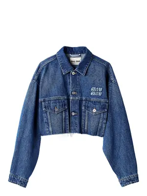 Miu Miu Denim Trucker Jacket - Blue
