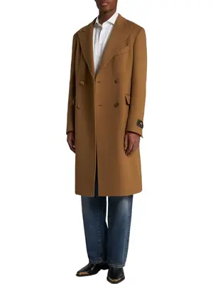 Etro Double-breasted Cashmere Coat - Brown