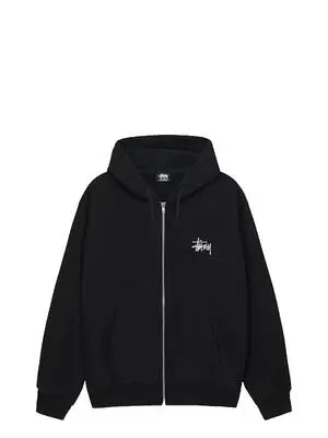 StÜssy Basic Zip Hoodie - Black