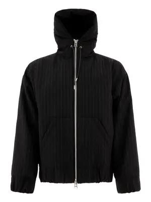 Sacai Pinstriped Jacket - Black