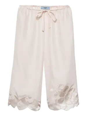 Prada Embroidered Bermuda Shorts - Pink