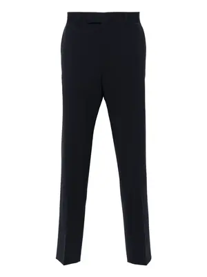 BOSS Virgin Wool Blend Tapered Trousers - Blue