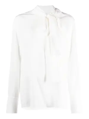 GIVENCHY Givenchy Pussy-Bow Silk Blouse