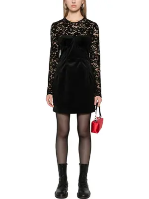 CHIARA FERRAGNI Panelled Mini Dress - Black