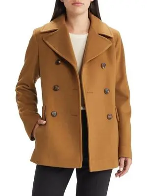 Fleurette Ali Wool Pea Coat - Vicuna
