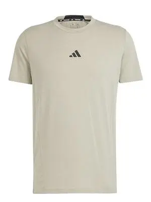 Adidas Designed For Training Workout Tee Shirt - Silver Pebble