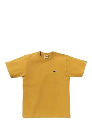 A BATHING APE Sta One Point Tee Shirt - Yellow