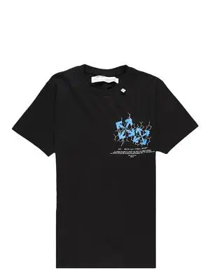 Off-White Slim Fit Fence Arrows T-shirt - Black/blue