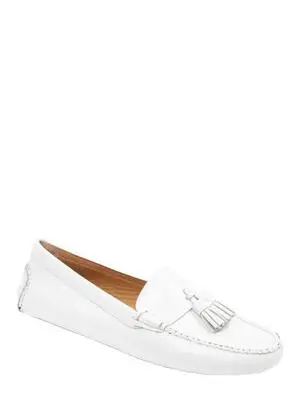 PATRICIA GREEN Jordan Moc Toe Loafer - White Patent