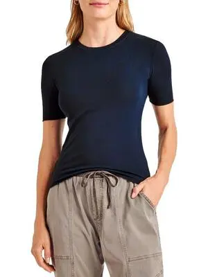 Splendid Splendid Short Sleeve Tee Navy