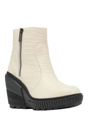 Sorel SOREL Ona Ave Zip Wedge Bootie Chalk/ Black