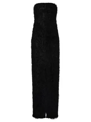 TOTEME Strapless Fil Coupé Midi Dress - Black