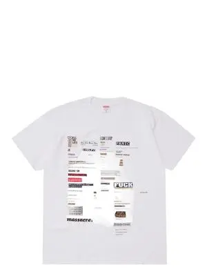 Supreme Cutouts Tee - White