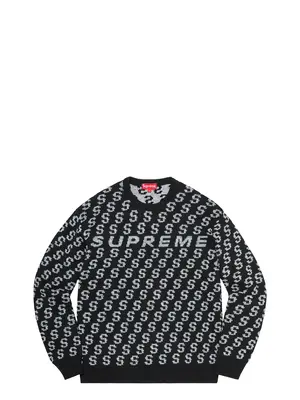 Supreme S Repeat Sweater - Black