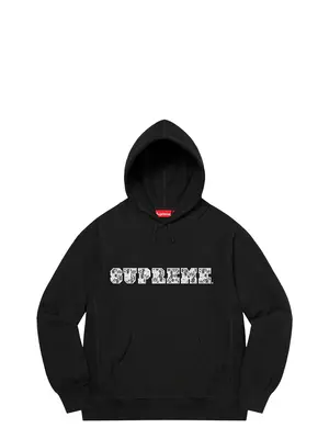 Supreme Lace Hooded Sweatshirt - Black
