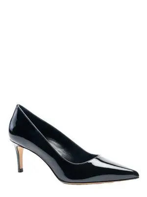 Bruno Magli Tara Pointed Toe Pumps - Black Patent