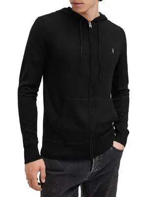 ALLSAINTS Mode Merino Wool Hoodie - Black