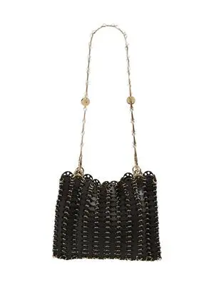 Rabanne 1969 Leather Shoulder Bag - Black/gold