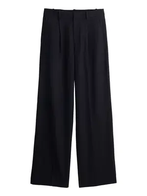 Madewell Petite Slouchy Straight Pants - True Black