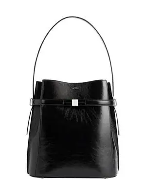 TOTÊME Belted Naplack Bucket Bag - Black