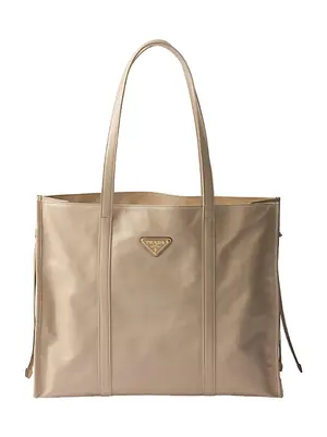 Prada Prada Leather Tote Bag Powder