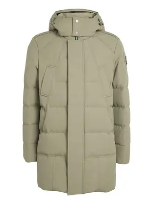 Moose Knuckles Down-Padded Cloud Parka Coat Green